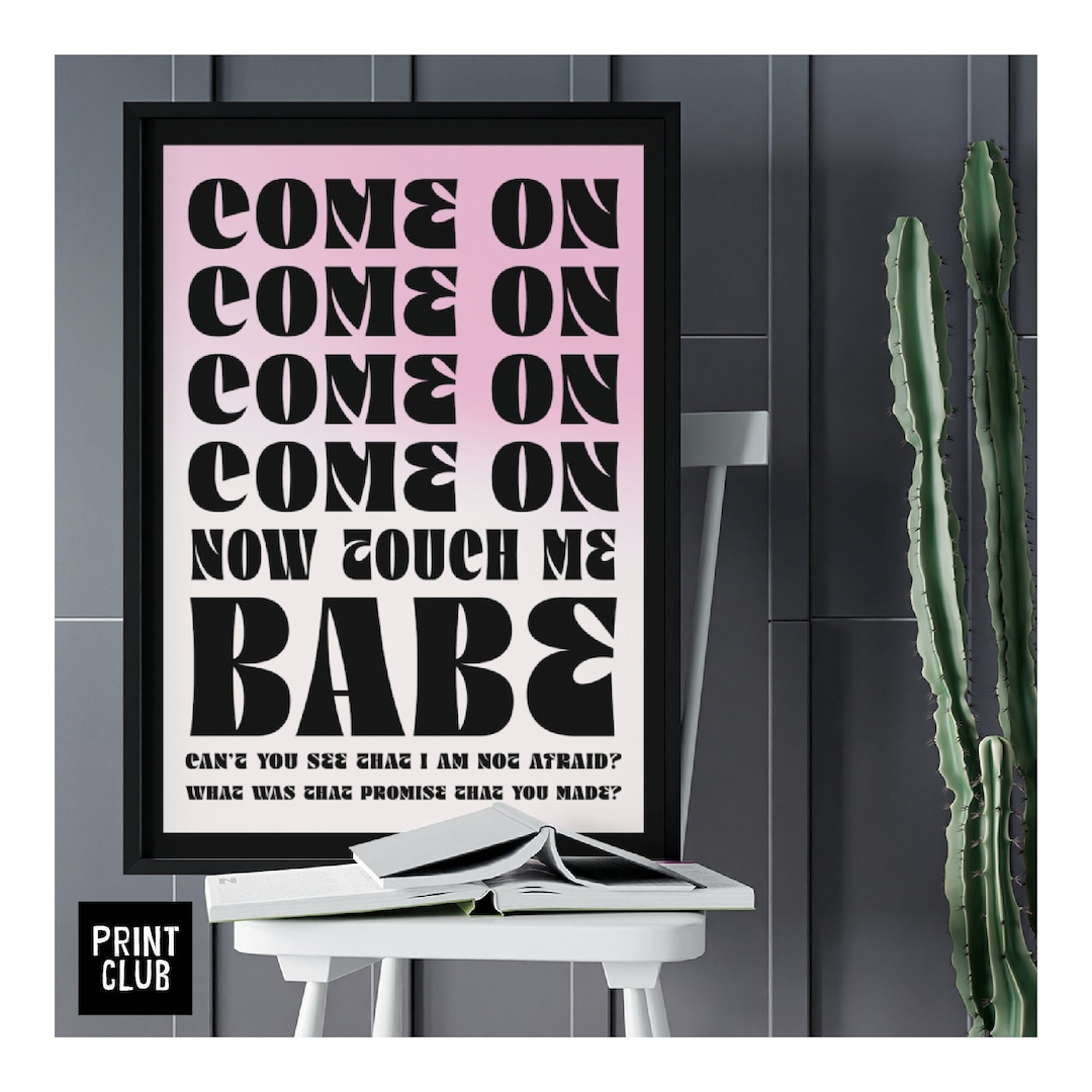 The Doors Poster | ‘touch Me’ Lyrics Print | Jim Morrison Print | ‘come ...