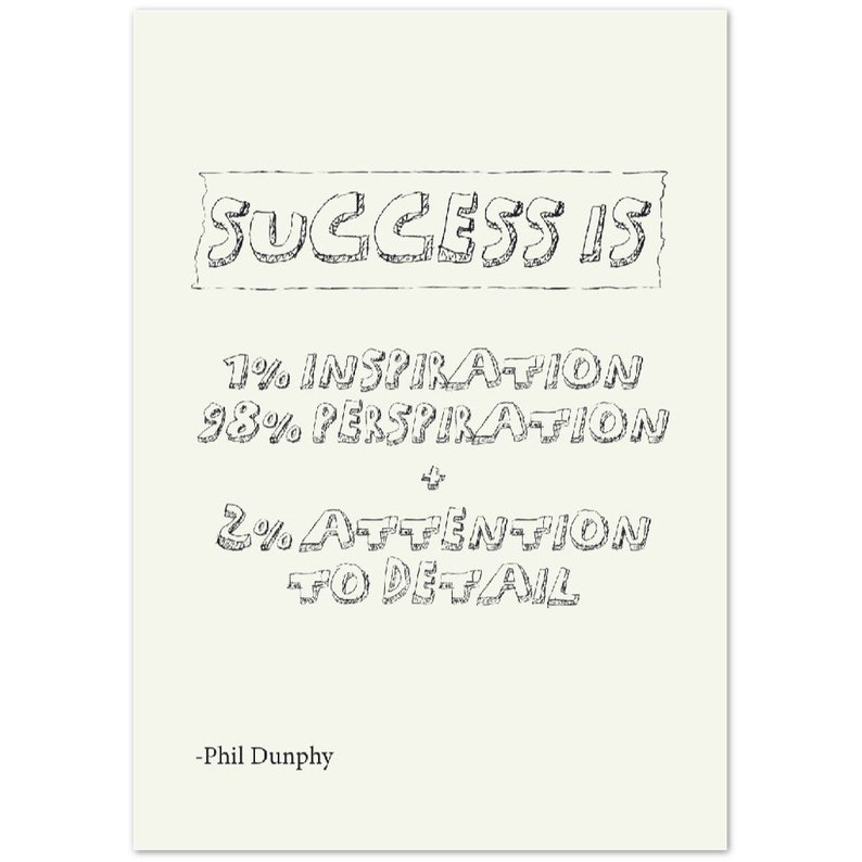 Modern Family Print | Philsosophy Poster | “success Is” Phil Dunphy ...
