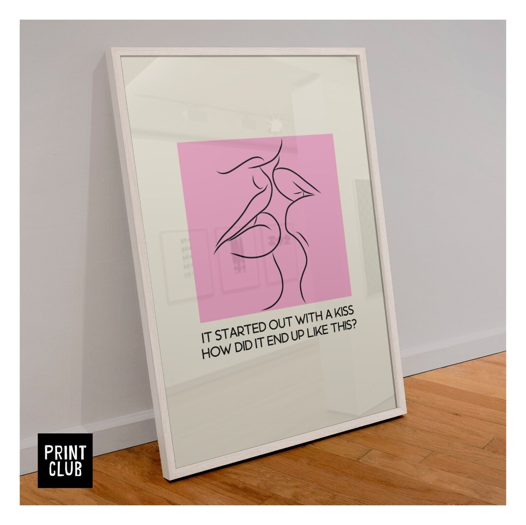 The Killers Poster | ‘mr Brightside’ Lyrics Print | the Killers Art ...