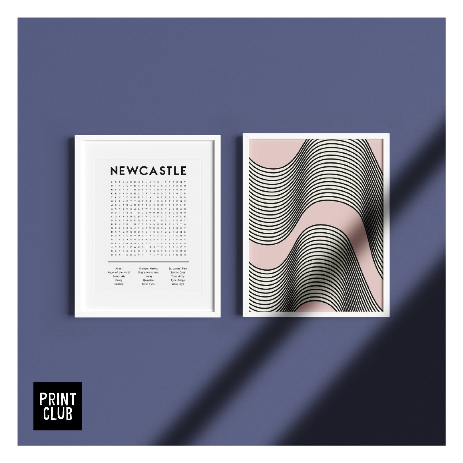 Newcastle Word Search Poster Newcastle Upon Tyne Art Print - Etsy