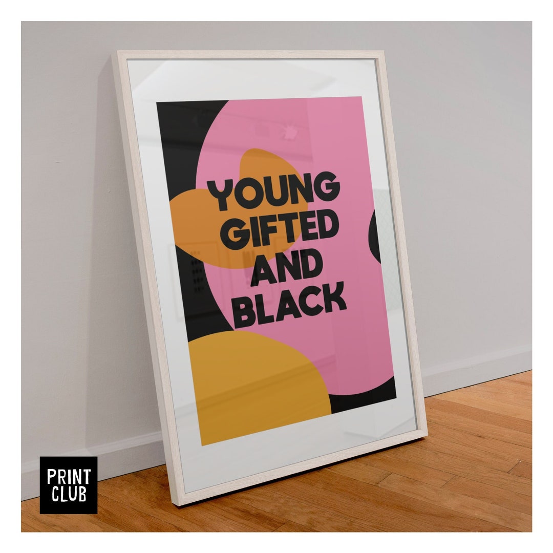 Nina Simone Poster | ‘young, Gifted and Black’ Lyrics Art Print | Nina ...
