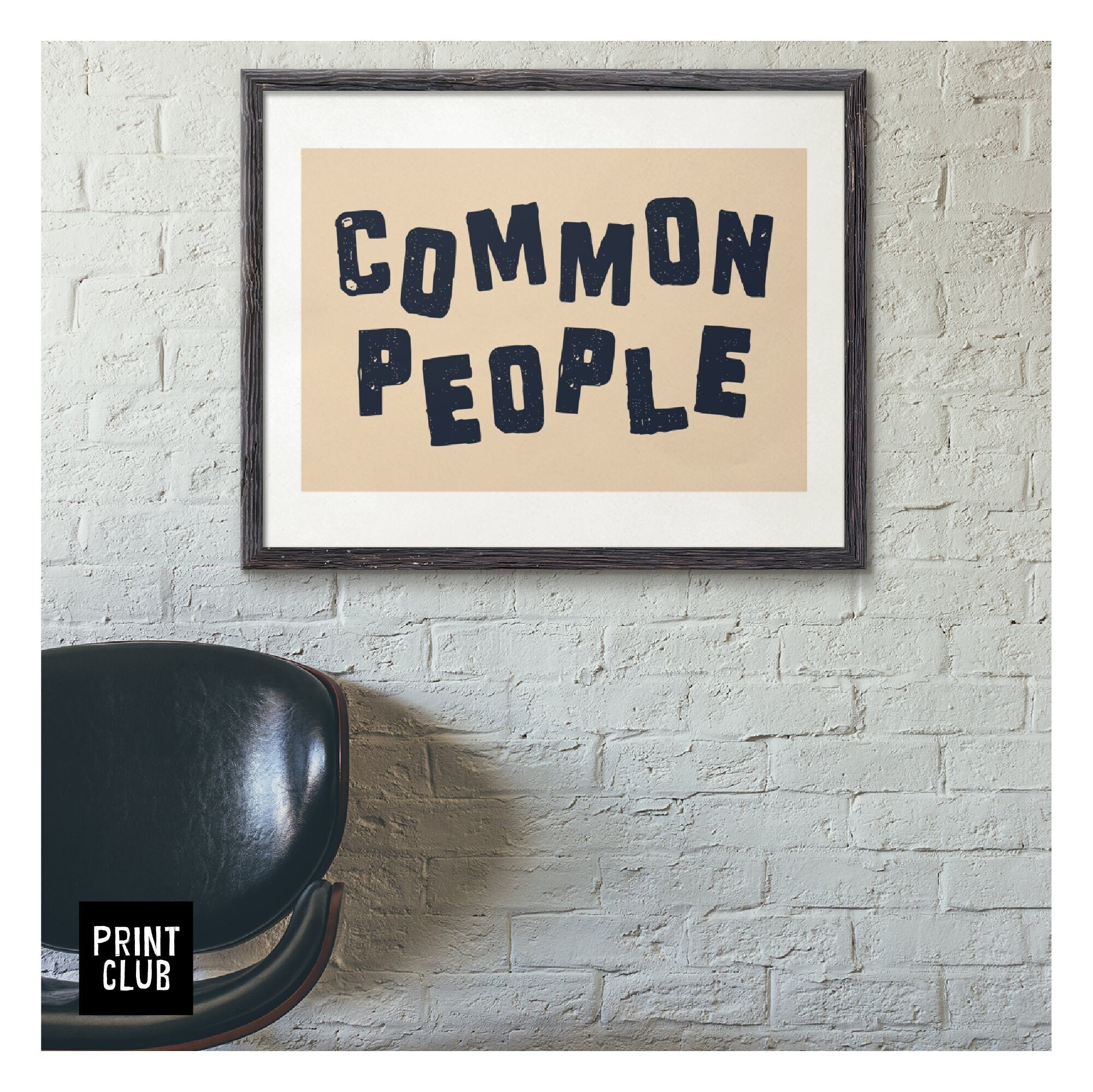 Pulp Poster common People Print Pulp Lyrics Art Print - Etsy