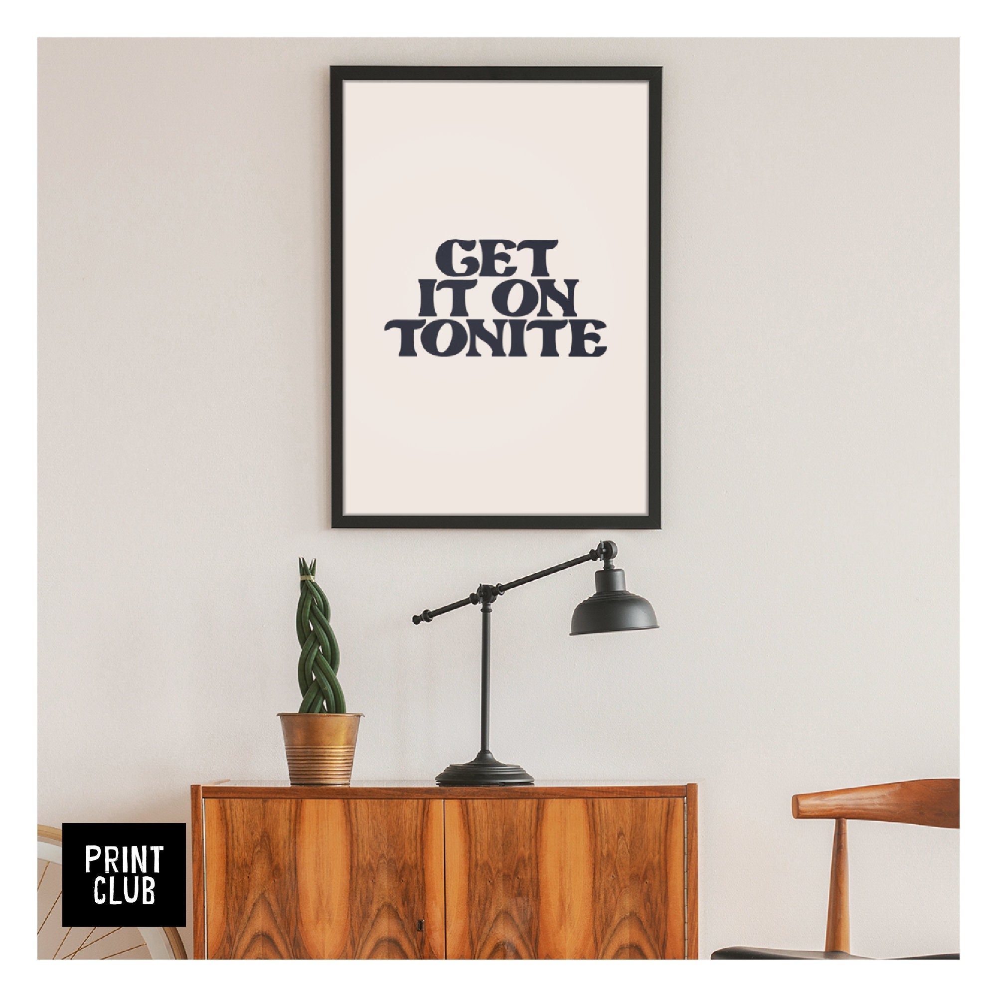 Hol dir es on tonite poster Hip Hop Songtexte drucken R & B Wandkunst ...