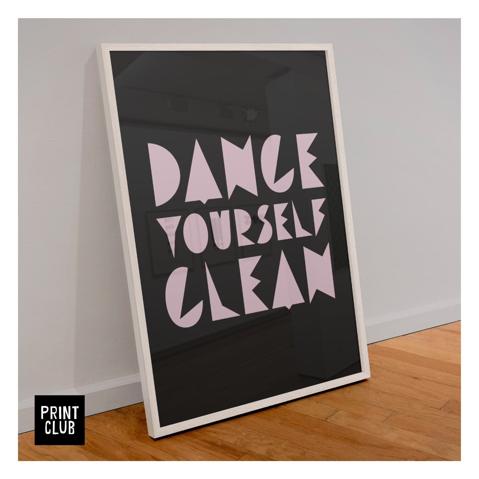 LCD Soundsystem Poster dance Yourself Clean Lyrics Print - Etsy