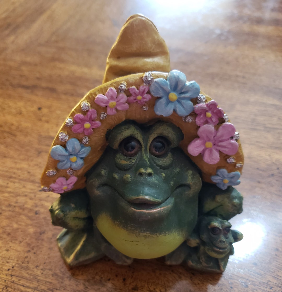 Vintage Pete Apsit Momma Frog With Baby - Etsy