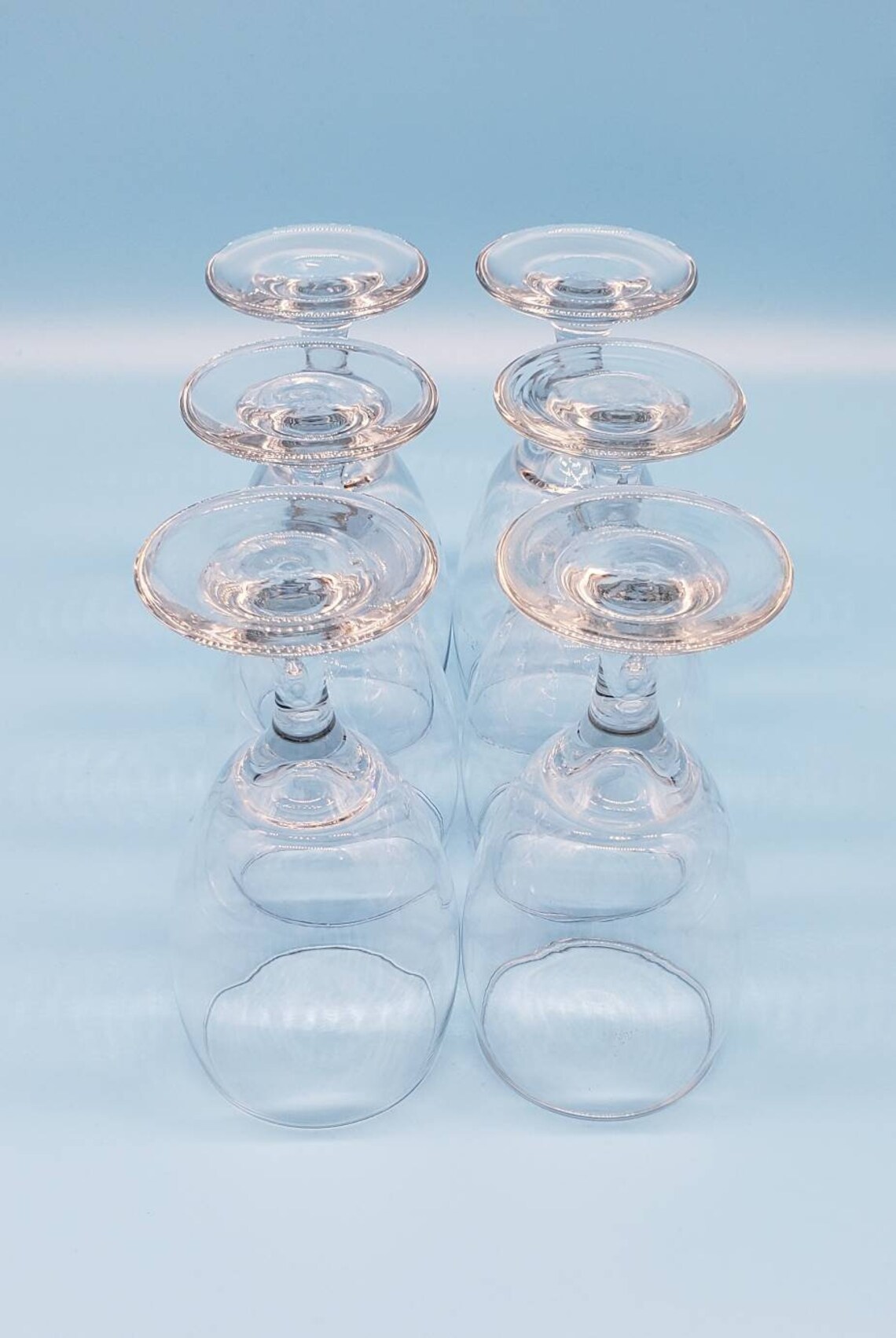 Vintage Libbey Clear Water Glasses Set of Six Water Goblets - Etsy