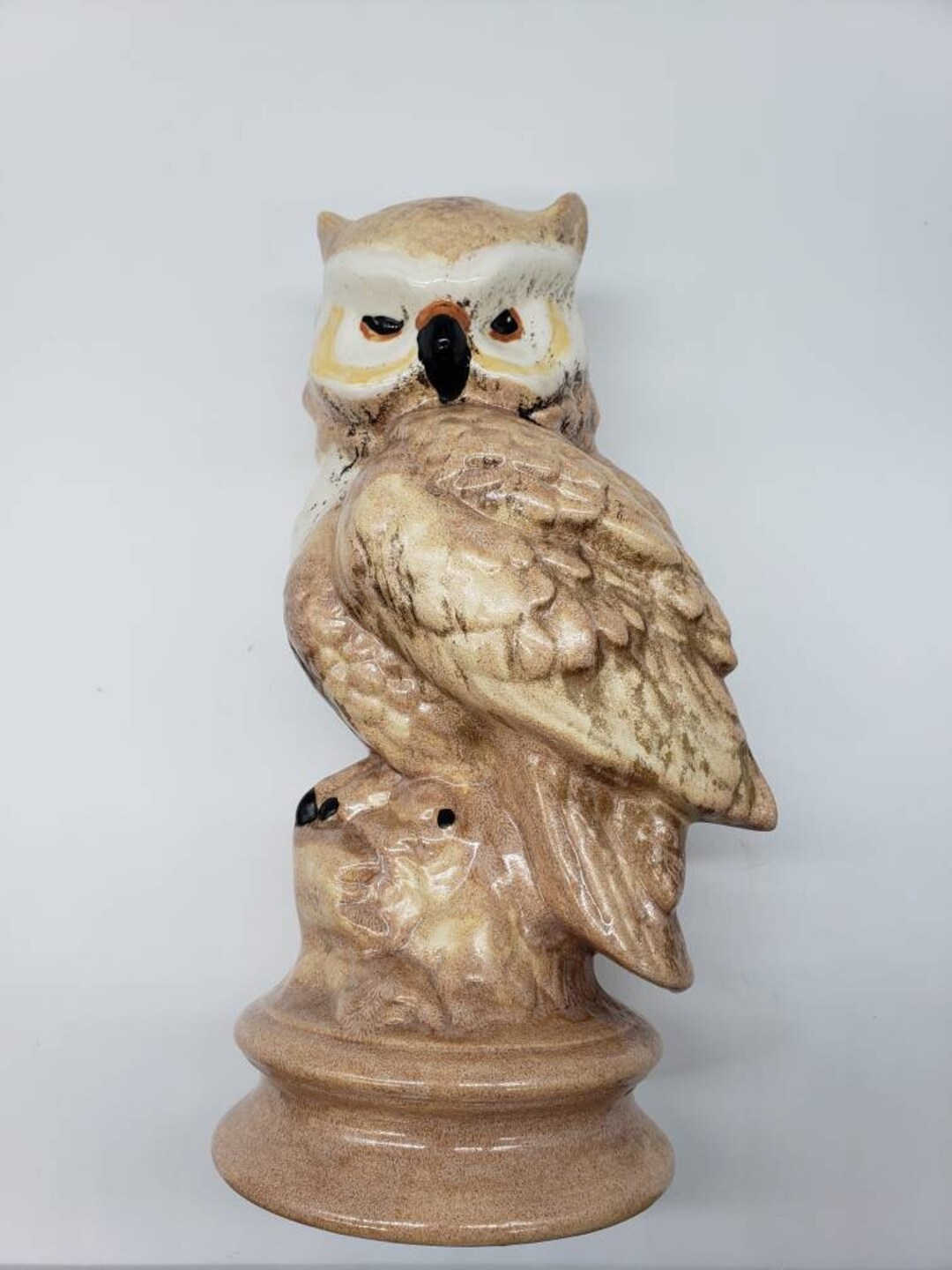 Vintage Ceramic Owl Retro Owl Statue - Etsy