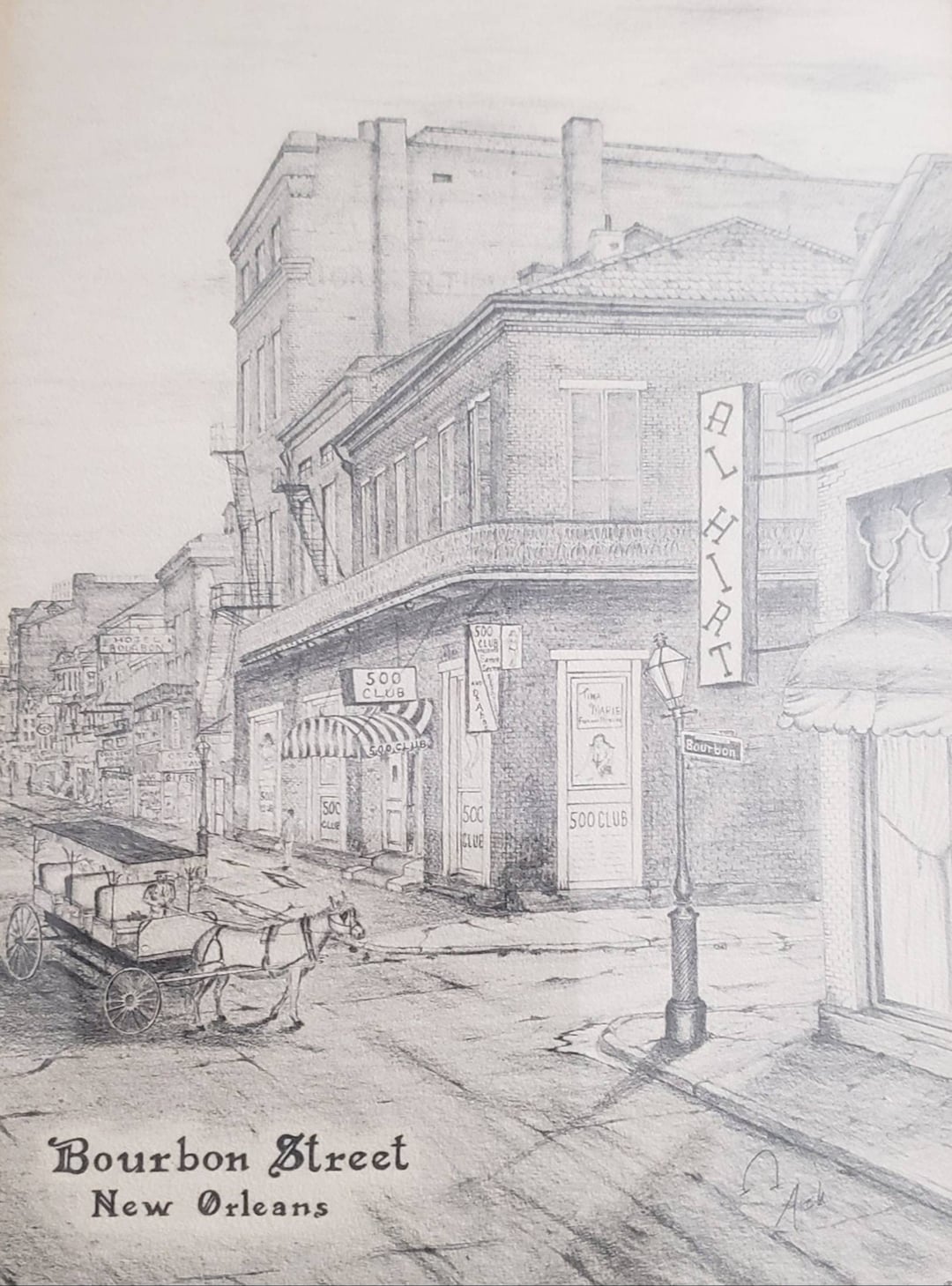 Archie Boyd Print Bourbon Street New Orleans Seventies Framed - Etsy