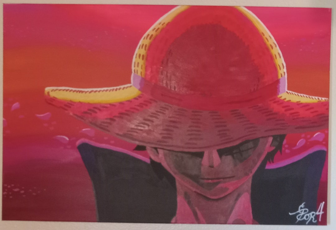 One Piece Luffy Painting - Etsy