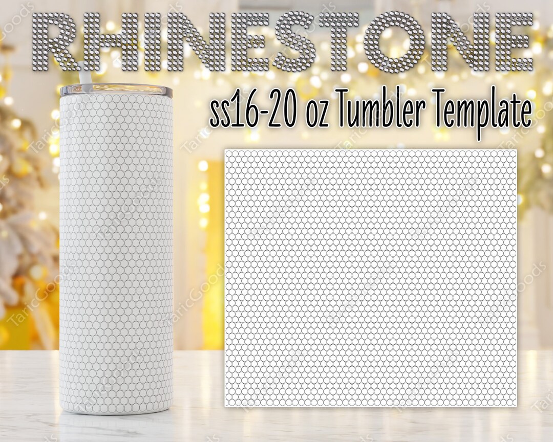Ss16 Rhinestone Template for 20oz Skinny Tumbler - Etsy