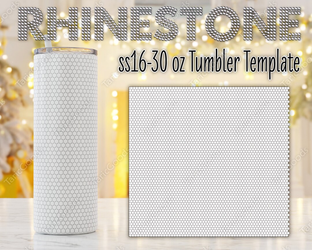 Ss16 Rhinestone Template for 30oz Skinny Tumbler - Etsy