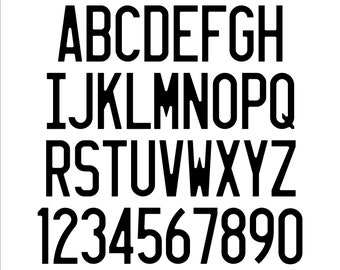 License Plate Font - Etsy UK