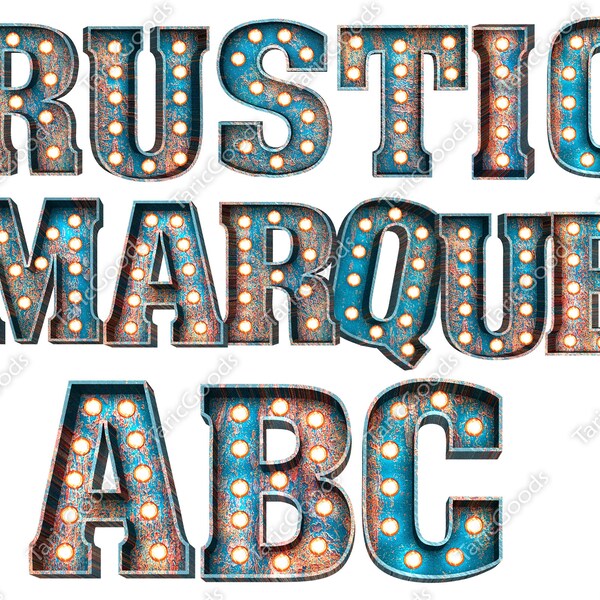 Rustic Letters - Etsy