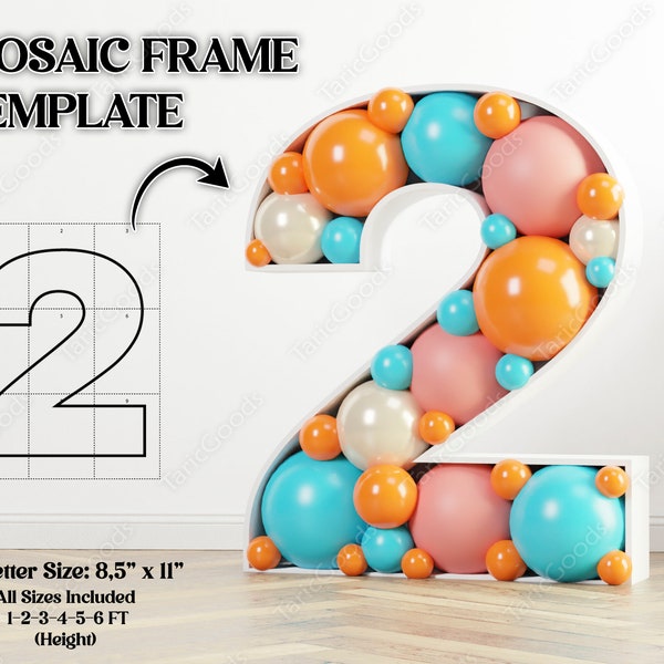 Number 2 Mosaic - Etsy