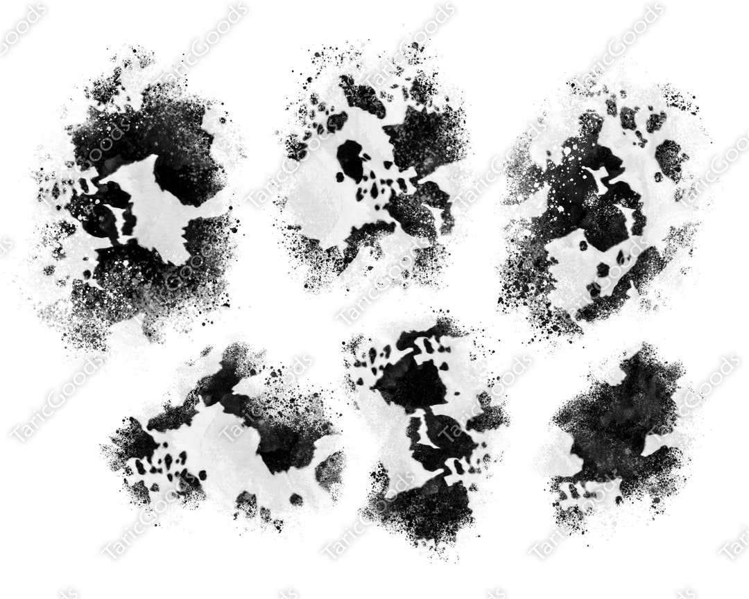 Distressed Cow Print Sublimation Patches Png Sublimation - Etsy