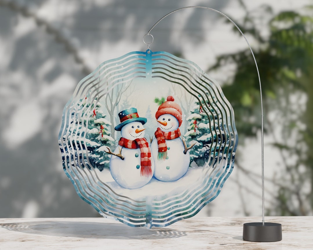 Snowman Wind Spinner Sublimation Design Christmas Wind - Etsy