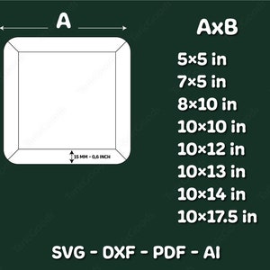 Round Corner Frame Laser Cut Svg Photo Frame Svg Bundle - Etsy