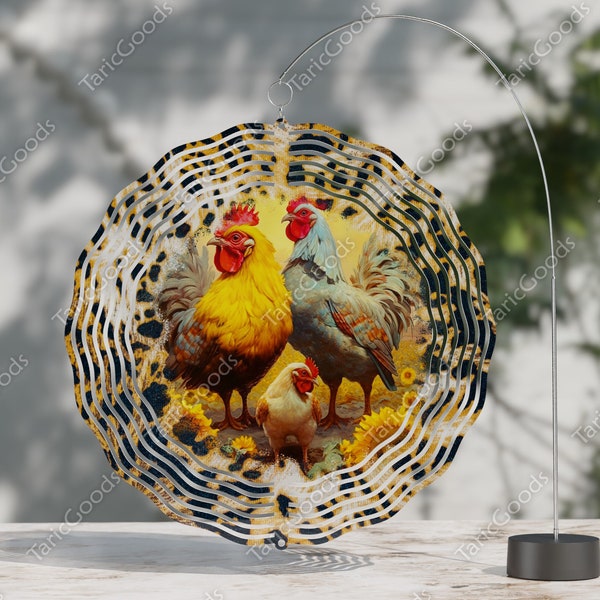 Chicken Wind Spinner Png - Etsy