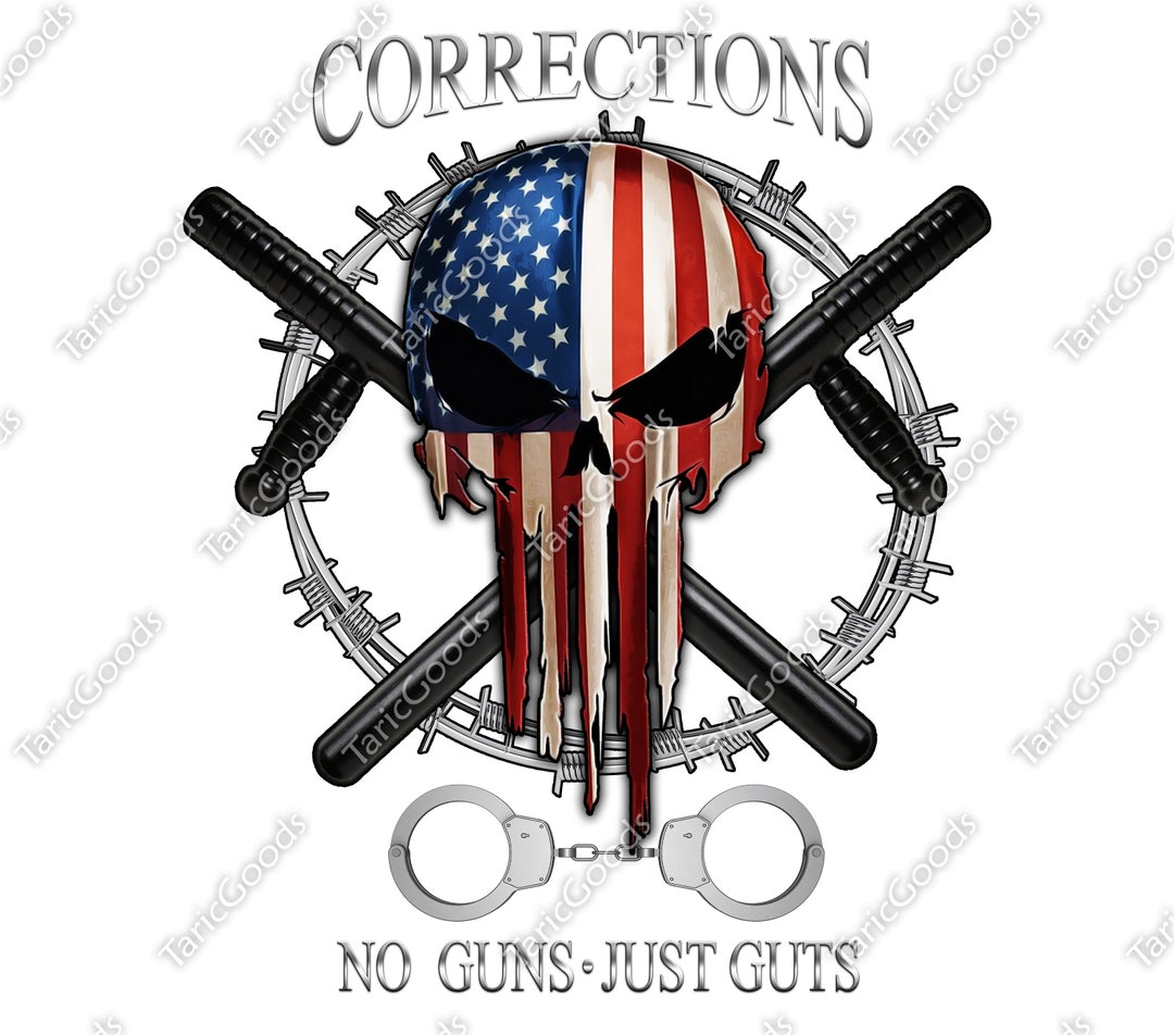 Corrections No Guns Just Guts Png, Police Officer Png, Skull Flag Png ...