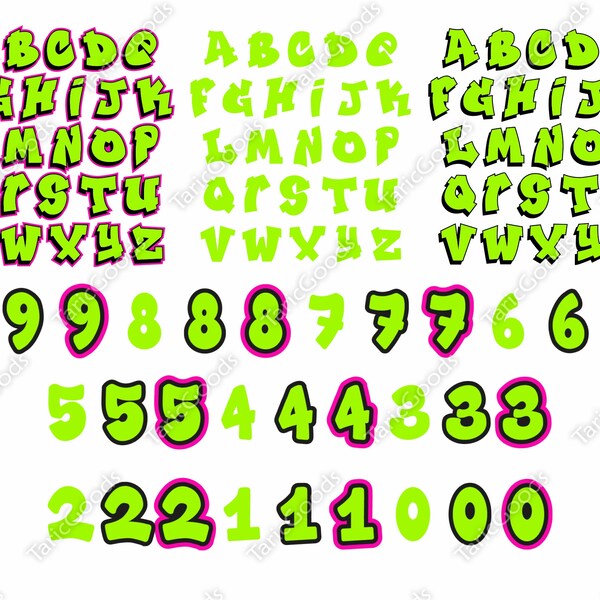 Graffiti Font - Etsy