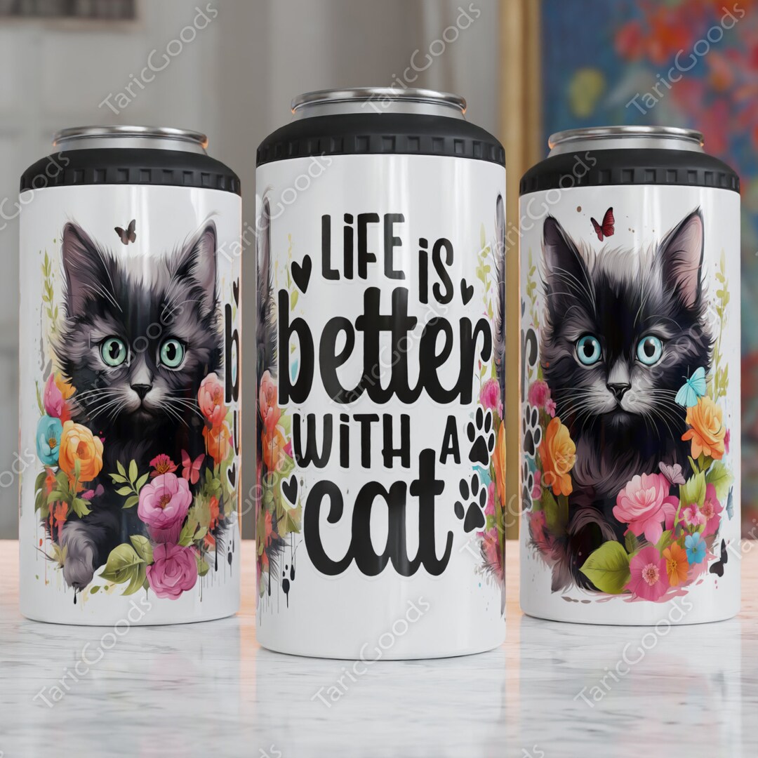 4in1 Can Cooler Wrap Cat Life Kitten Can Cooler 4in1 Can - Etsy