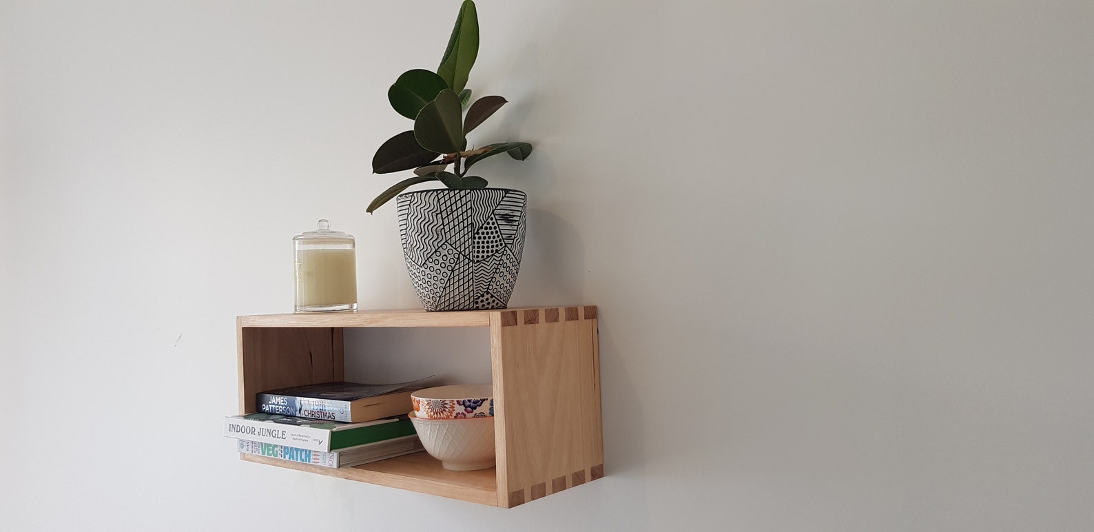 Timber Box Shelf, Wood Box Shelf, Floating Box Shelf, Dovetail Floating ...