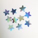 Set of Holographic Stickers "star" in Blue Color, Holographic Sticker ...