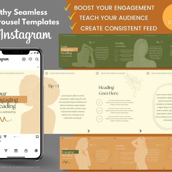 Minimalist Carousel Template - Etsy