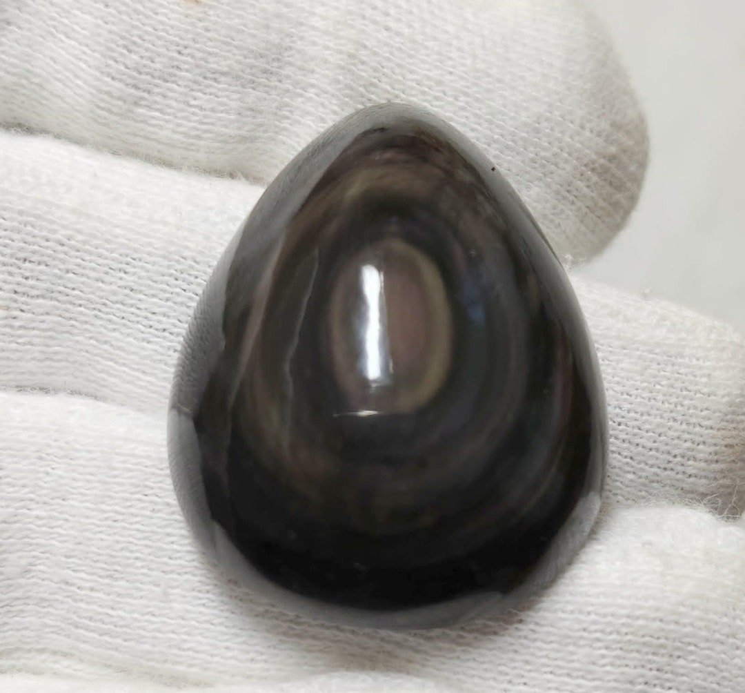 Natural Rainbow Obsidian Gemstone | Multi Flashy Rainbow Obsidian Pear ...