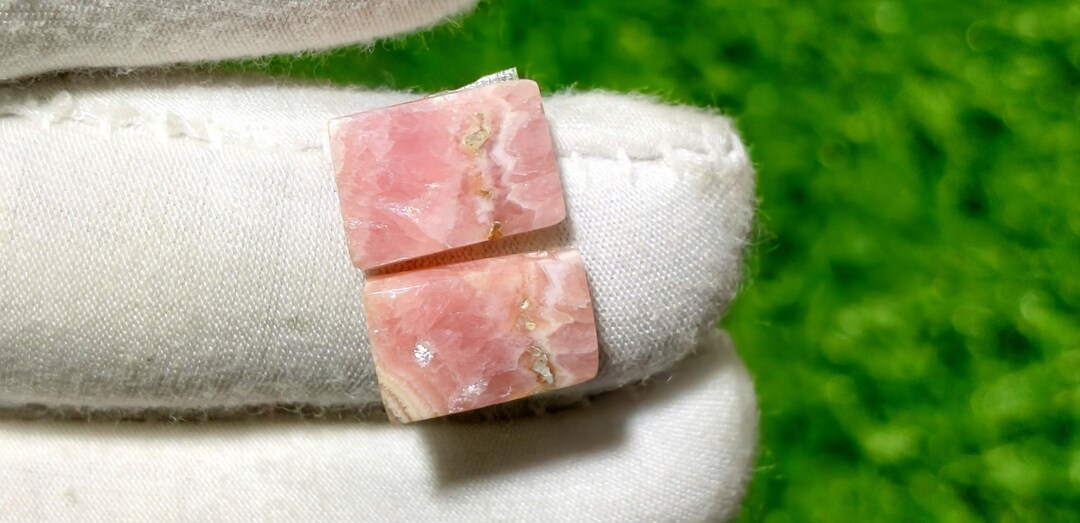 Rhodochrosite Crystal Pair, Fancy Cabochons, 6 Cts. 11X8X3 MM - Etsy