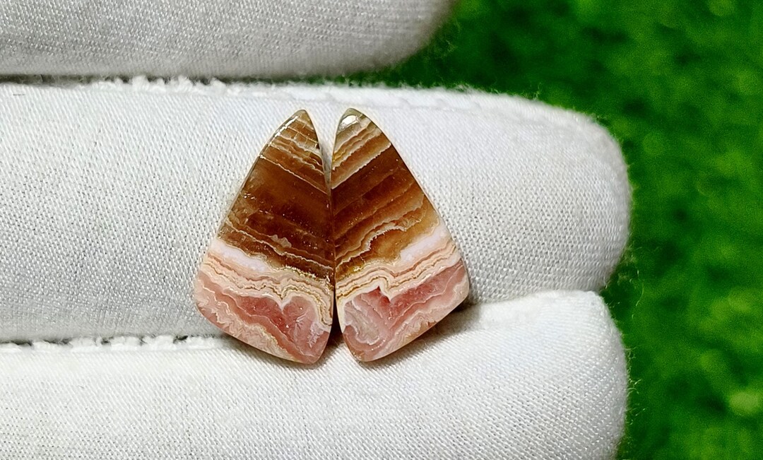 Rhodochrosite Crystal Pair, Fancy Cabochons, 12 Cts. 17X9X3 MM - Etsy