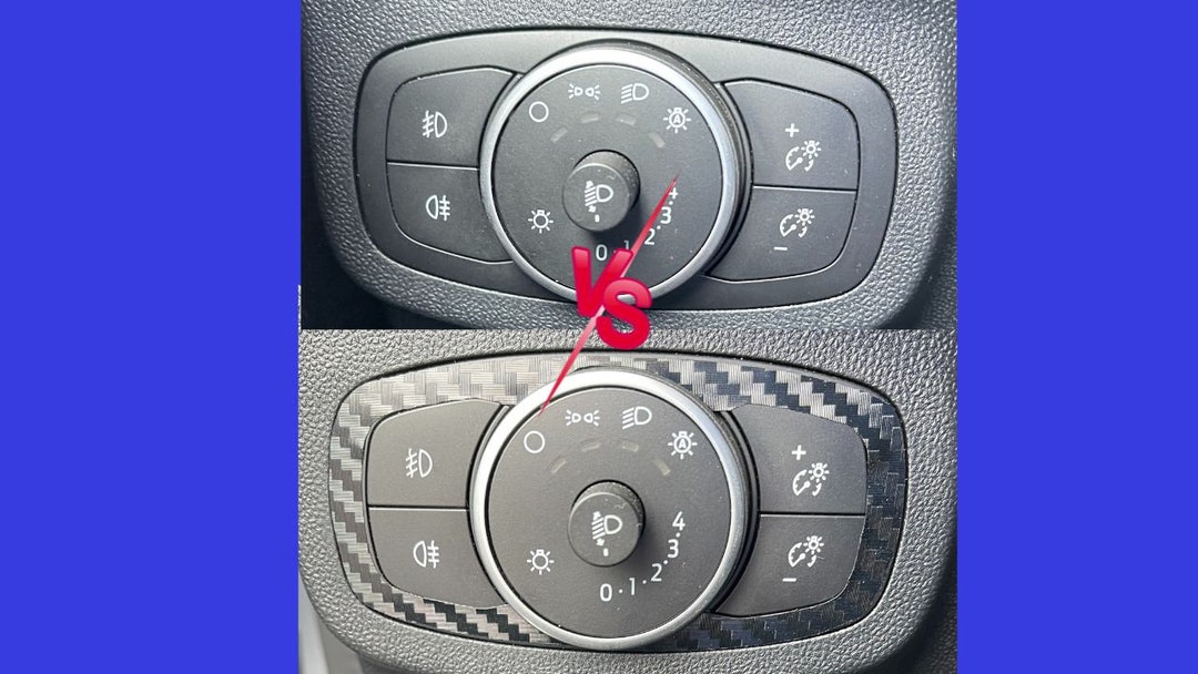 Ford Fiesta Light Switch Foil Carbon 2017 to 2022 - Etsy