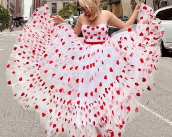 Heart Print Dress | Etsy