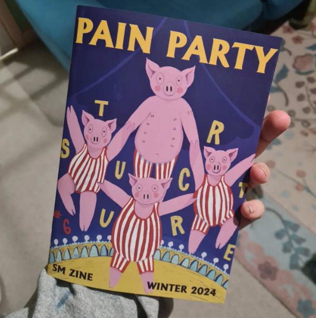 Pain Party 6 SM Zine Structure - Etsy