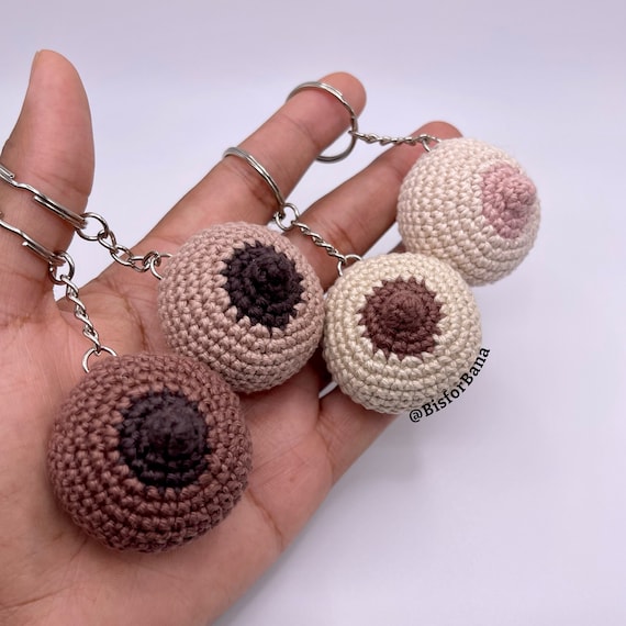 Breast Keychain Boob Keychain Body Positivity Breast - Etsy