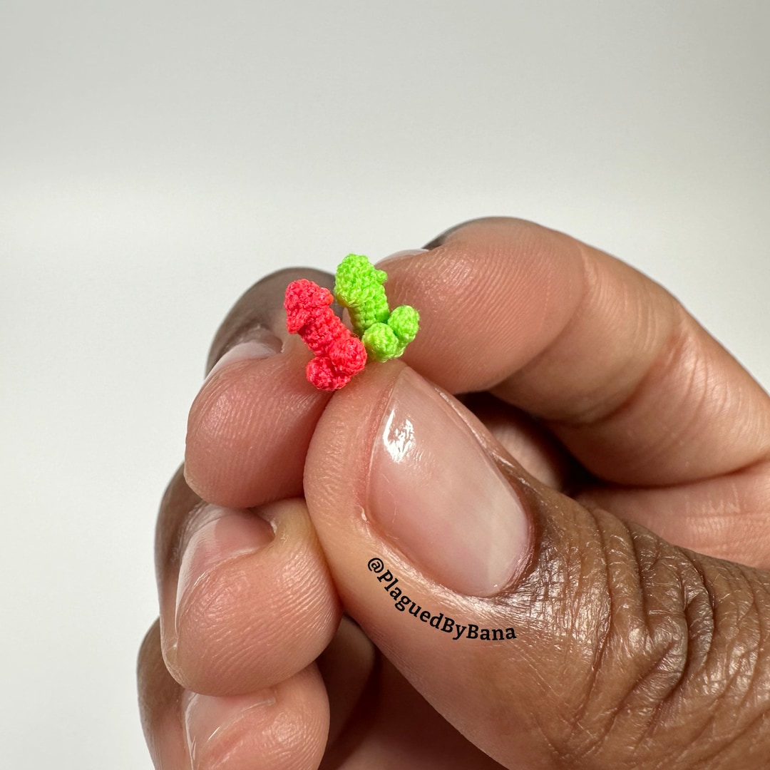 Tiny Wiener, Micro Crochet Penis, Miniature, Miniature Pee Pee, Gift ...
