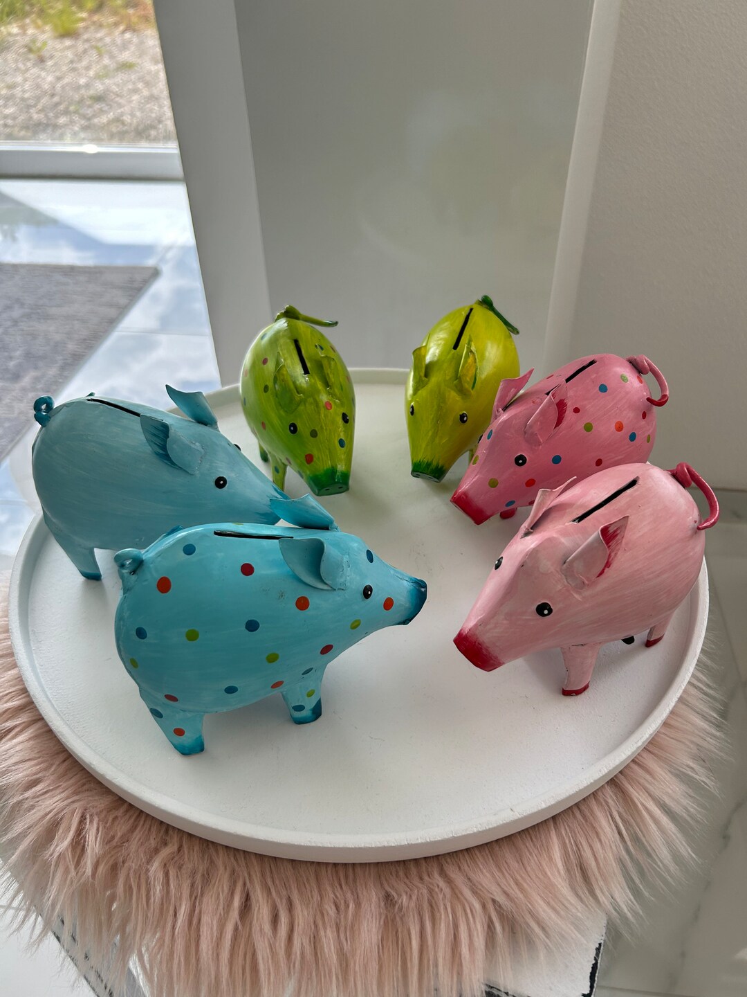 Metal Piggy Banks in Various Colors - Etsy