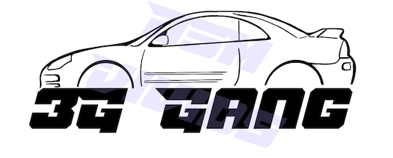 3G Eclipse Car Decal - Etsy