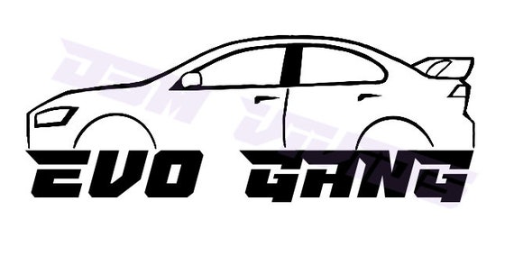 Evo X Car Decal - Etsy