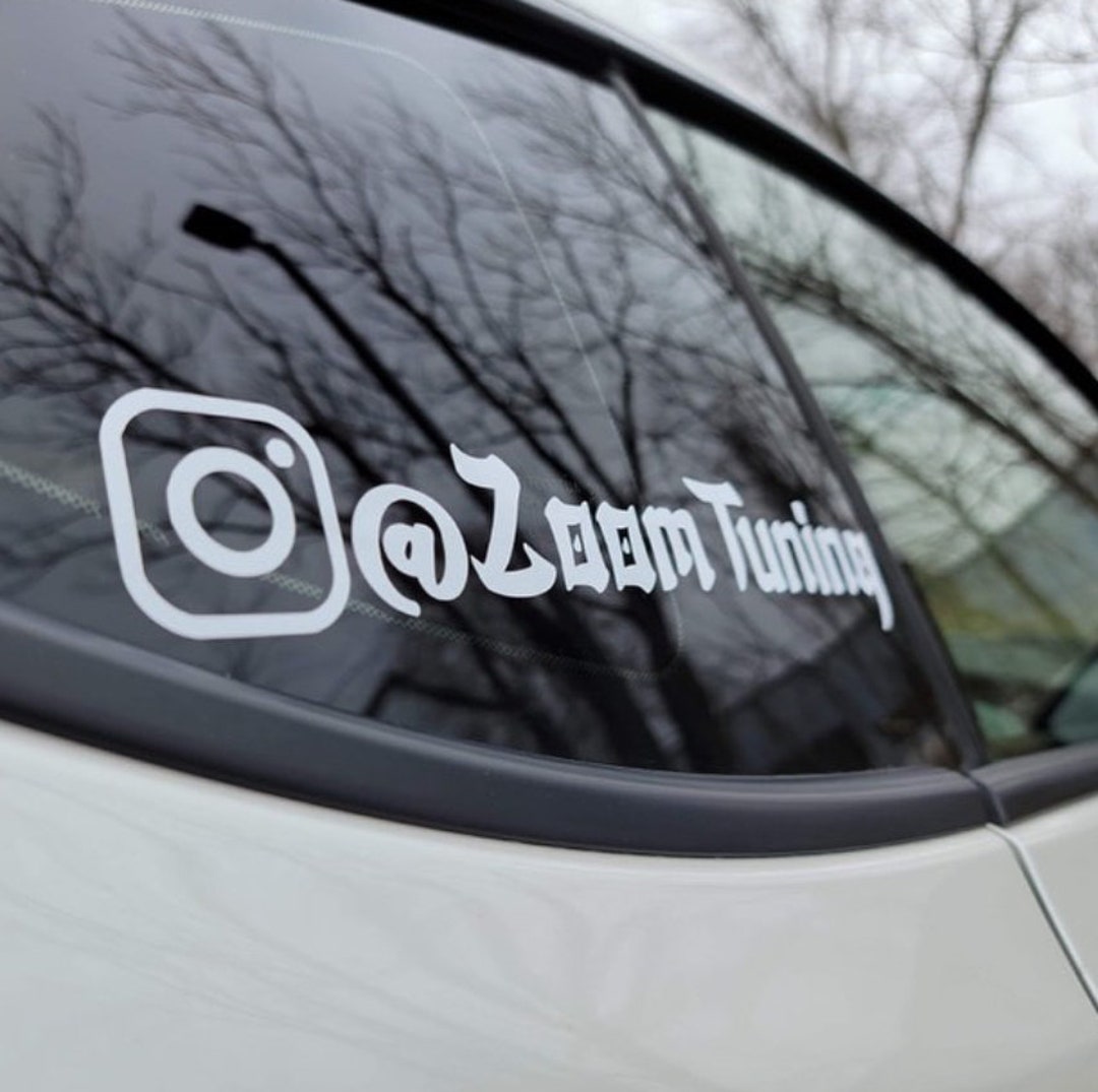 Custom Instagram Tag Decal - Etsy