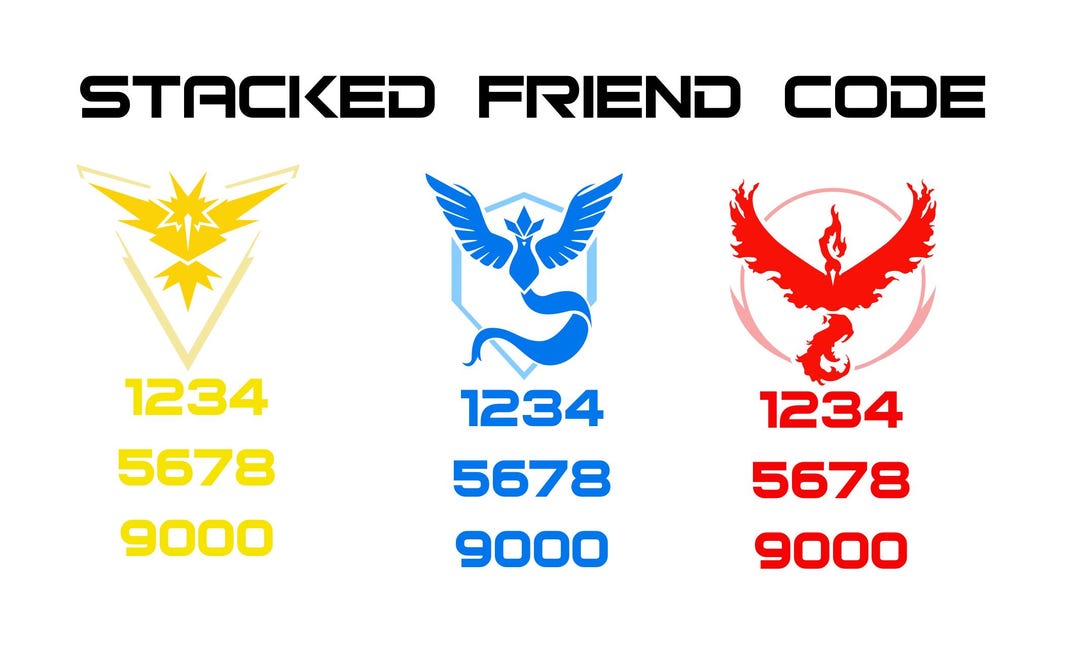 Pokémon GO Team Logos (with or Without Friend Code) - Etsy