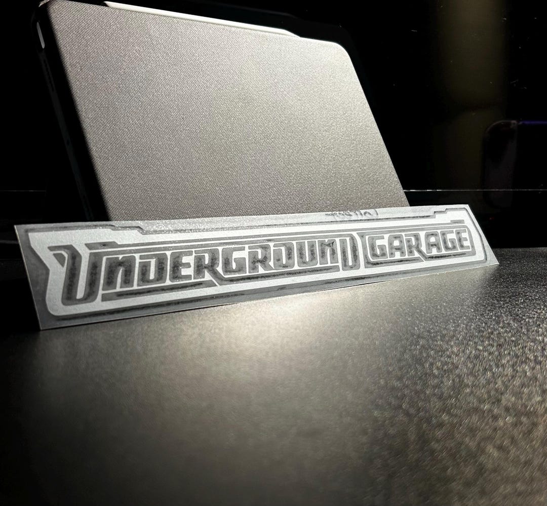 14in Underground Garage Slap Decal - Etsy