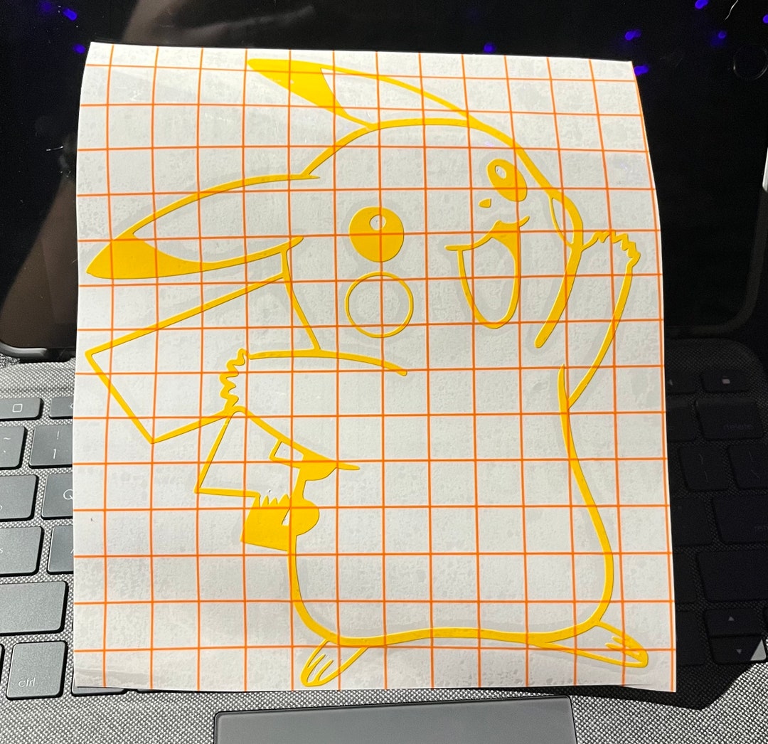 Pikachu Vinyl Decal - Etsy