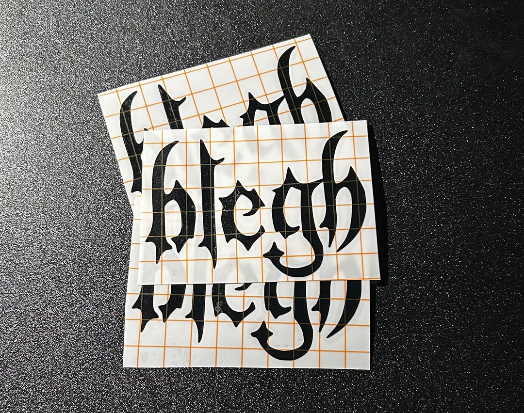 BLEGH Vinyl Decal - Etsy