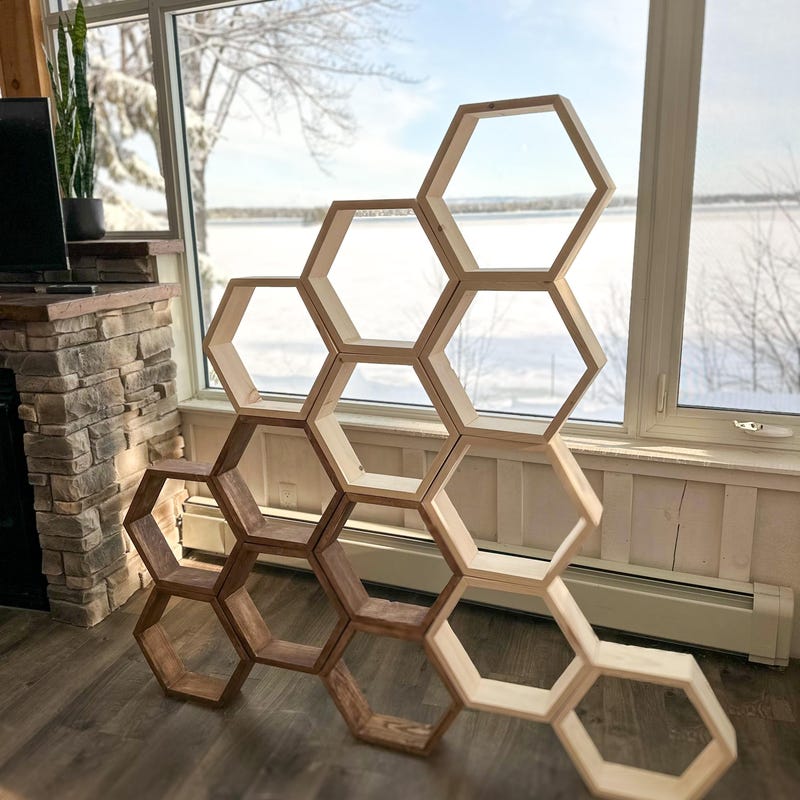 Hexagon Shelf - Etsy
