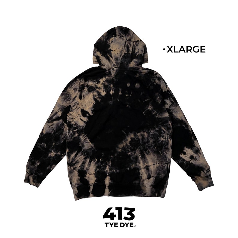 Acid Wash Hoodie | Tie Dye | Blank | Acid Washed Black Pullover ...