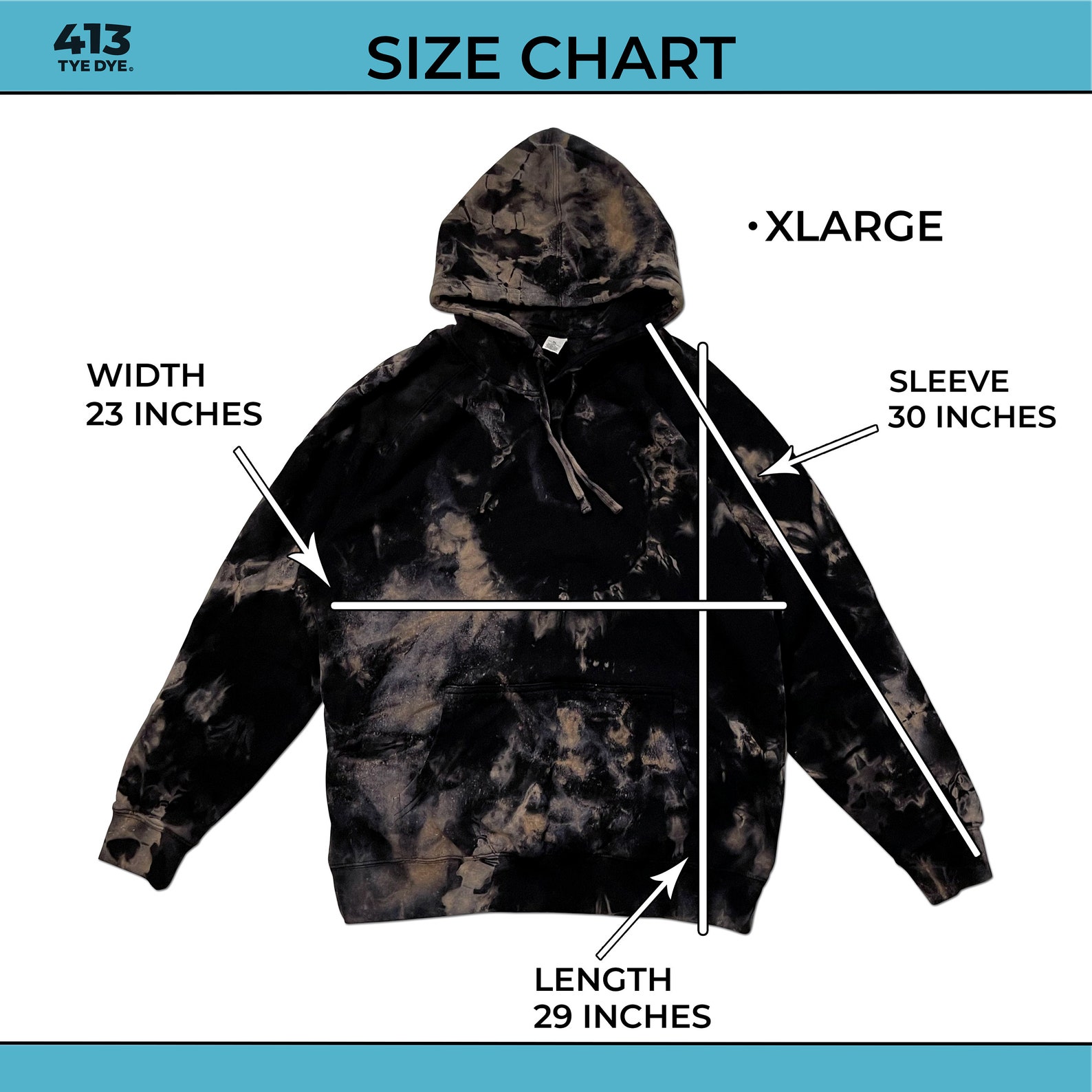 Acid Wash Hoodie | Tie Dye | Blank | Acid Washed Black Pullover ...