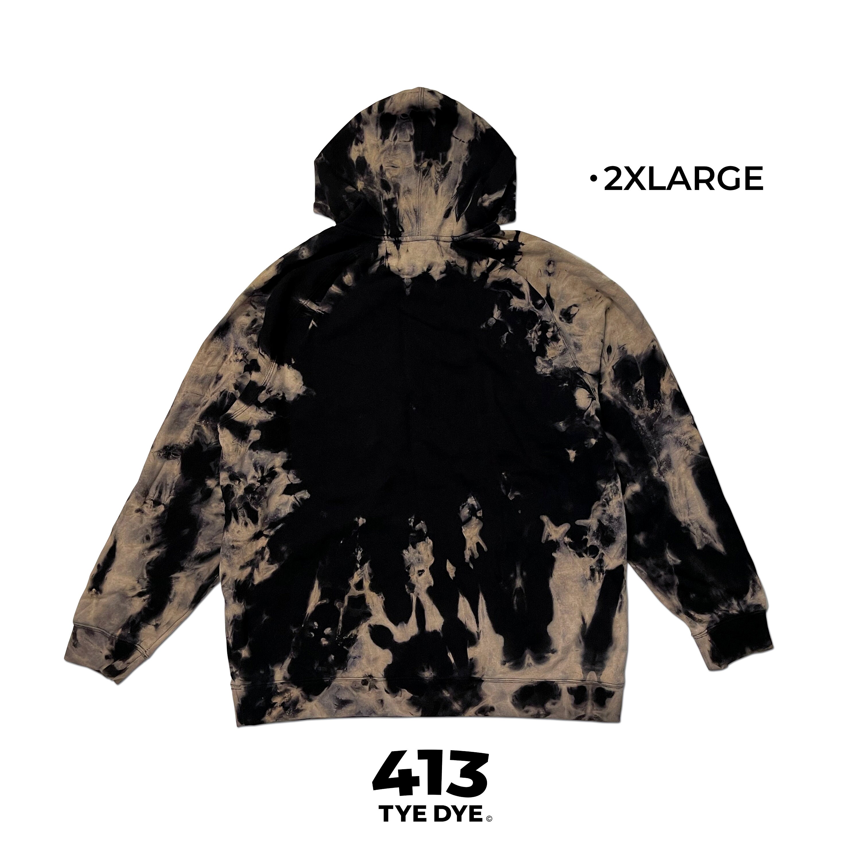 Acid Wash Hoodie Tie Dye Blank Acid Washed Black Pullover Sweatshirt ...