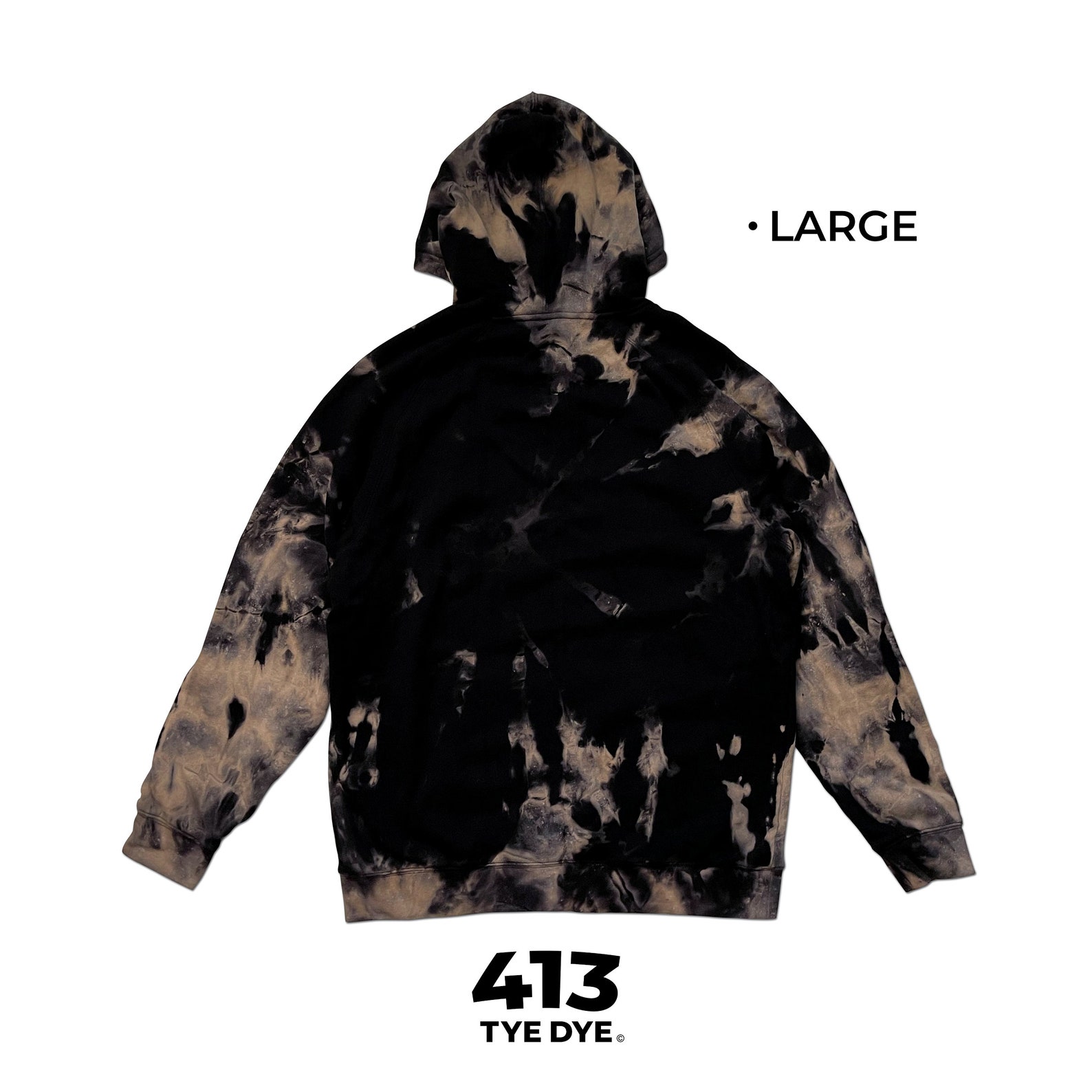 Acid Wash Hoodie Tie Dye Blank Acid Washed Black Pullover Sweatshirt ...