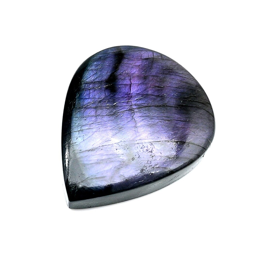 Purple Flash Labradorite Flashy Stone Labradorite Worry - Etsy